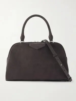 Givenchy Antigona East-west Medium Suede Tote - Brown