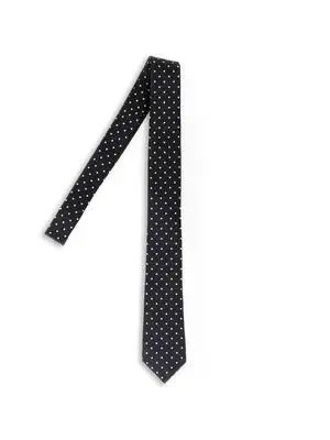 TOM FORD Polka Dot Neck Tie - Black