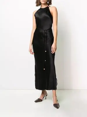 Nanushka Narita Laced Back Slip Dress