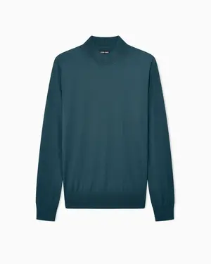 Giorgio Armani Cashmere And Silk Turtleneck Sweater - Green