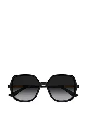 Chloé Oversized Frame Sunglasses - Black