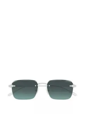 Montblanc Square Frame Sunglasses - Silver
