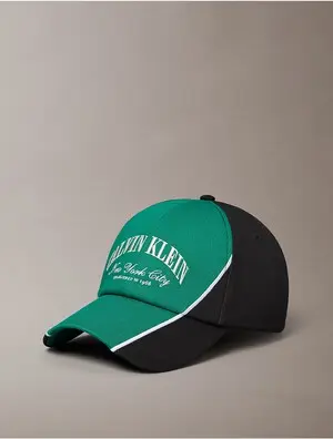Calvin Klein Dual Tone Logo Graphic Baseball Cap - Enchanted Forest