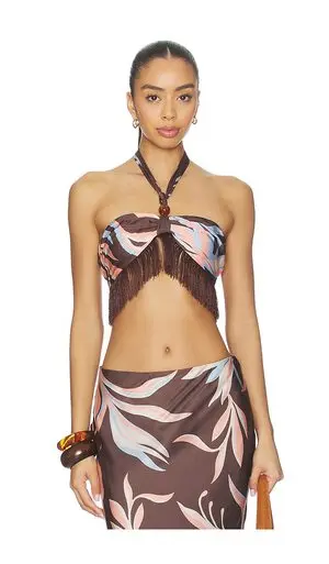 Rococo Sand Fringe Halter Top