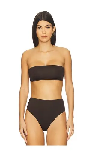 VITAMIN A Nala Bandeau Bikini Top - Deep Earth
