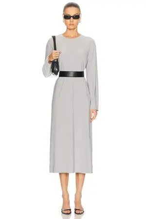 Norma Kamali X Lifestyle Oversized Long Sleeve Midcalf Dress