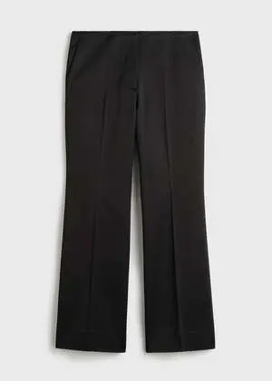TOTEME Kick Flare Raw-edge Trousers - Black