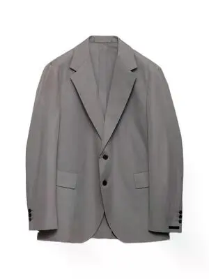 Prada Single-breasted Cotton Jacket - Grey