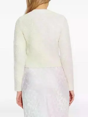 LoveShackFancy Leocadia Beaded Bow Cardigan