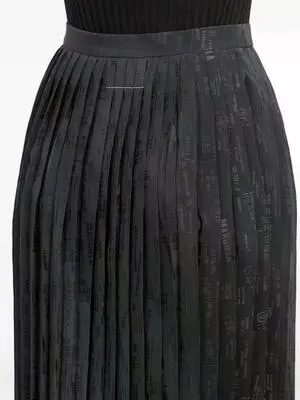 MAISON MARGIELA Printed Pleated Skirt