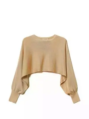 TWINSET Lurex Cropped Top