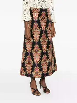 La DoubleJ Floral A-line Skirt
