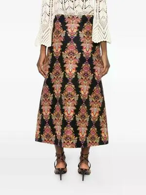 La DoubleJ Floral A-line Skirt
