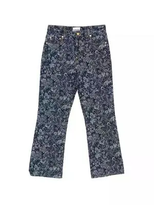 GANNI Floral Trousers - Blue