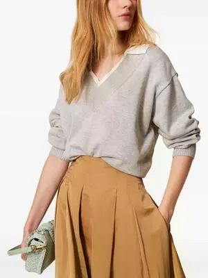TWINSET Wingtip-collar Sweater