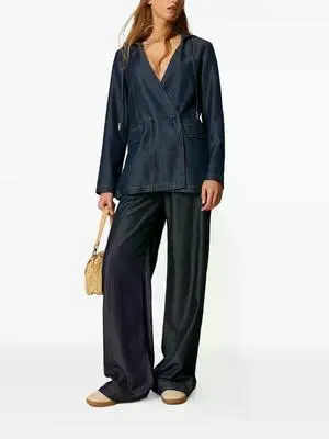 TWINSET Wide Leg Trousers With Drawstring Waist