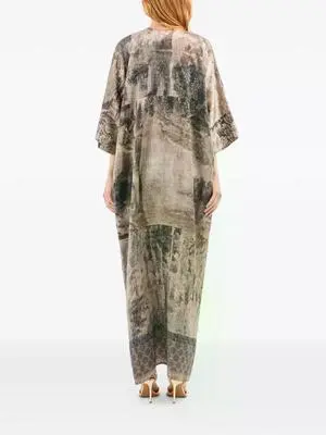 PIERRE-LOUIS MASCIA Abstract-print Kaftan