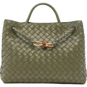 Bottega Veneta Medium Andiamo Intrecciato Leather Shoulder Bag - 3272 Pickle-mb-rhum-pic