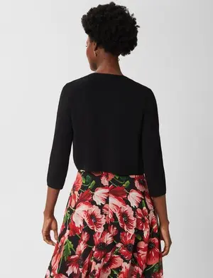 HOBBS LONDON Ella Cropped Cardigan - Black