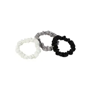 WHITE LOTUS BEAUTY Mulberry Silk Scrunchies Pack Of 3 - Neutral