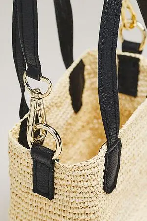 SENSI STUDIO Mini Straw Handbag