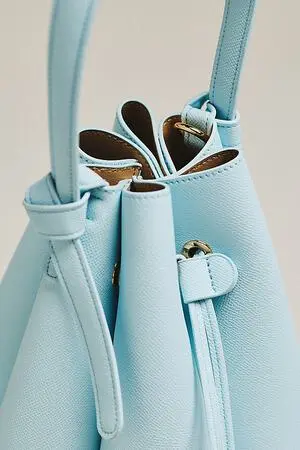 MELIE BIANCO Vegan Leather Bucket Bag - Light Blue