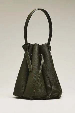 MELIE BIANCO Melie Bianco Laguna Cinched Vegan Leather Bucket Bag Sage
