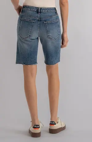 Kut From The Kloth High-waisted Denim Bermuda Shorts