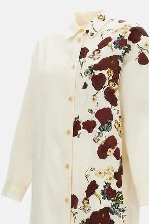 Khaite Floral Print Midi Dress - Multicolore