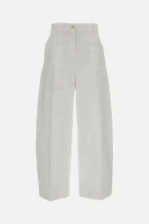 Alberto Biani Wide-leg Trousers - Bianco