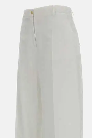 Alberto Biani Wide-leg Trousers - Bianco