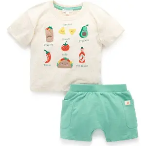 PUREBABY Small Bites Tee And Short Set