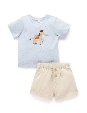 PUREBABY Tee And Shorts Set