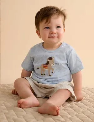 PUREBABY Tee And Shorts Set