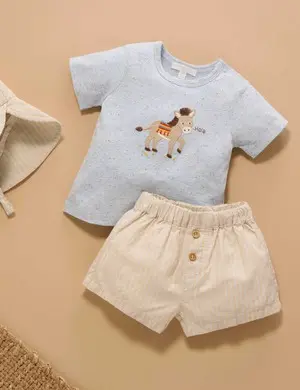 PUREBABY Tee And Shorts Set