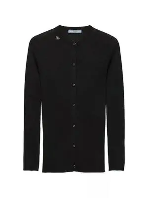 Prada Button-up Ribbed Cardigan