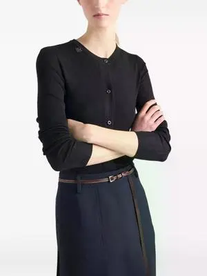 Prada Button-up Ribbed Cardigan