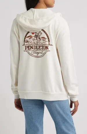 Pendleton Cowgirl Full Zip Graphic Hoodie