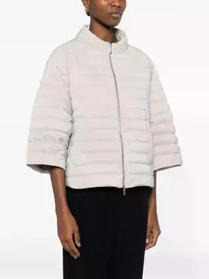 MOORER Zip-up Quilted Jacket