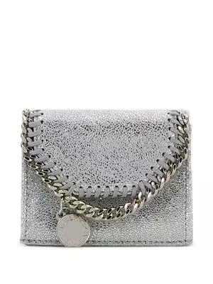 Stella McCartney Falabella Shaggy Deer Wallet - Silver