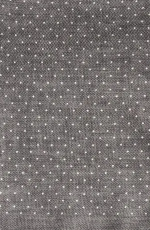 JACK VICTOR Keele Neat Dot Silk Pocket Square - Charcoal