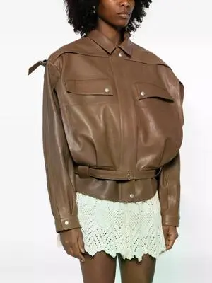 Magda Butrym Belted Jacket - Brown