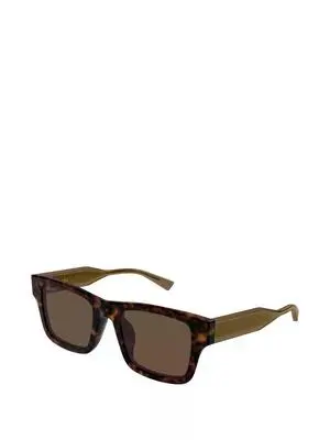 Gucci Square-frame Sunglasses - Brown