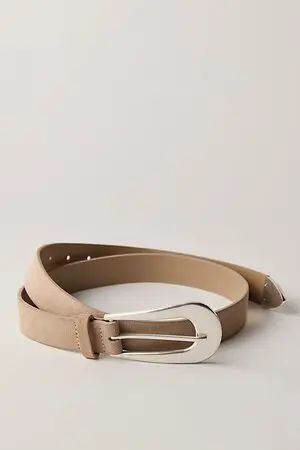 Free People Cannon Suede Belt - Biscotti