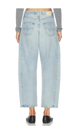 Ag Hattie Barrel Crop Denim - Blue