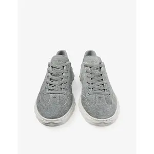 JIMMY CHOO Diamond Light Flex Denim Suede Trainers