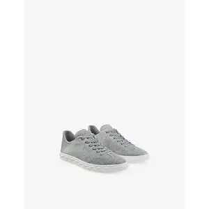 JIMMY CHOO Diamond Light Flex Denim Suede Trainers
