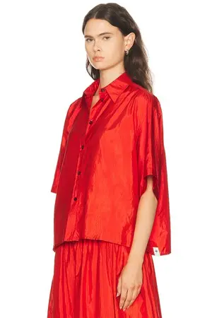 JIL SANDER Short Sleeve Button-up Shirt