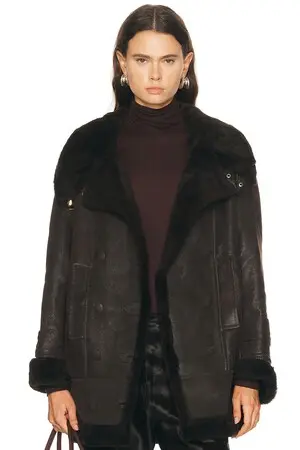 KAREN ARCANJO Kinu Shearling Coat