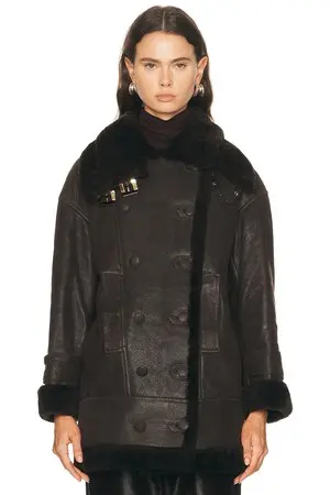 KAREN ARCANJO Kinu Shearling Coat